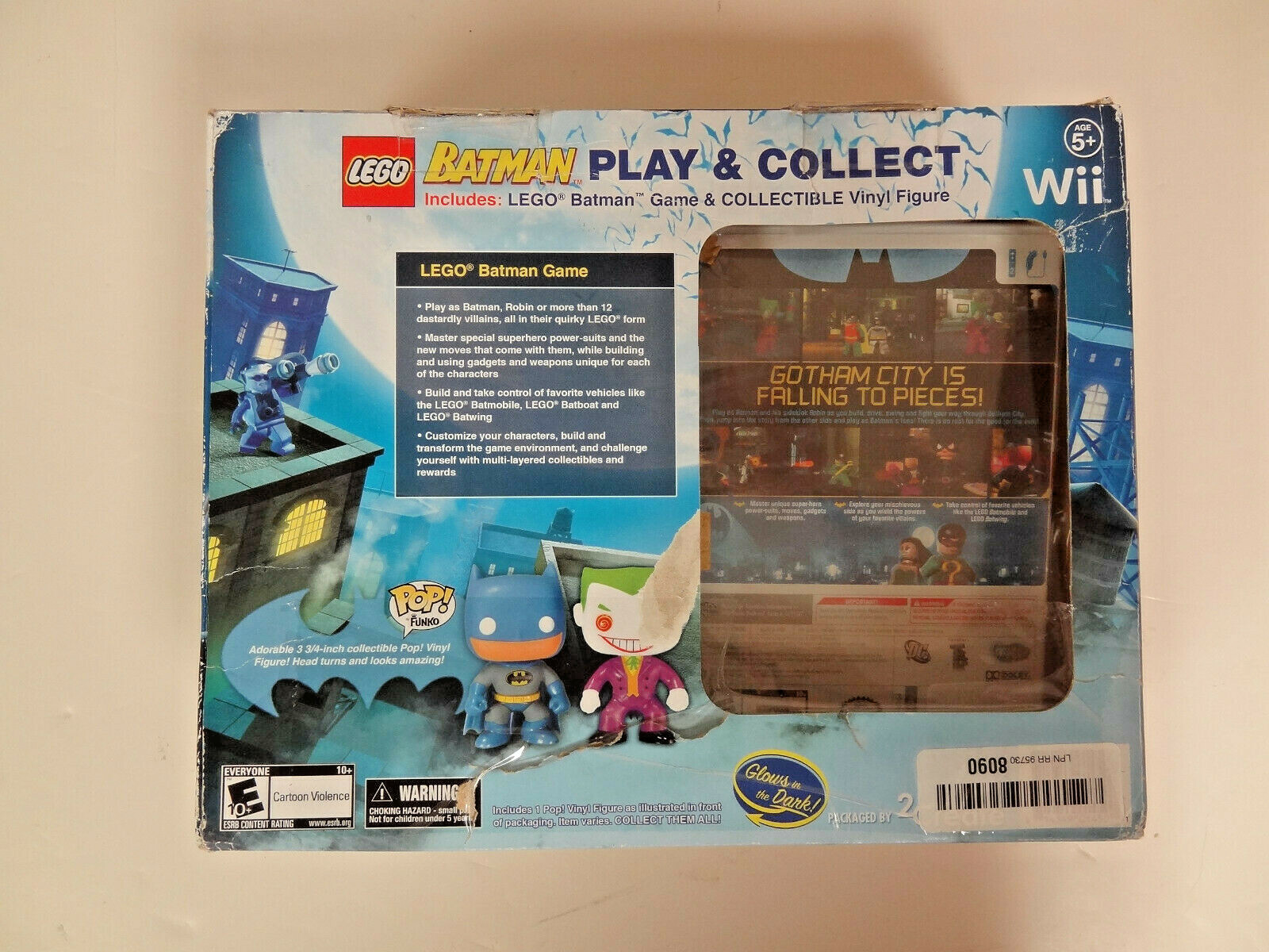 Nintendo Wii Lego Batman (Sealed) + Funko Batman Blue Gray GITD NEW ...
