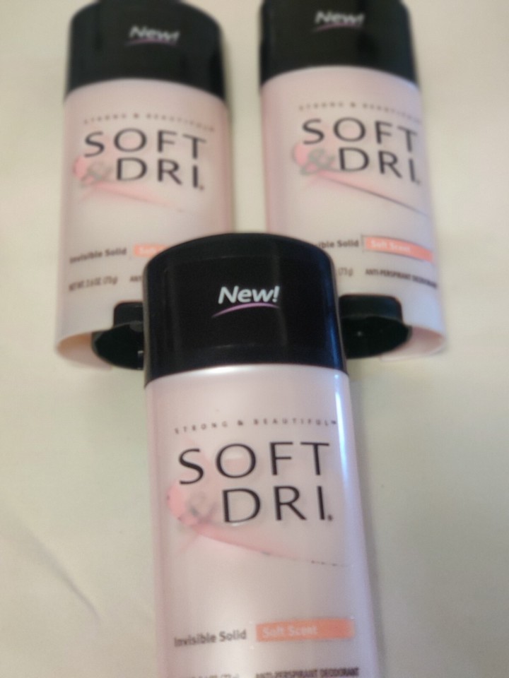 Soft & Dri Invisible Solid Anti Perspirant Soft Scent 2.6 oz Vintage ...