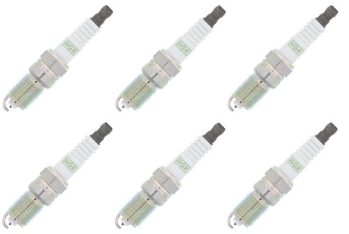 Set of 6 Spark Plugs NGK 3186 Platinum G-Power OEM # TR5GP Pre-Gapped ...