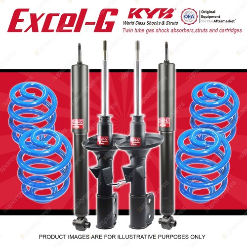 4x KYB EXCEL-G Shocks Super Low Coil Springs for HOLDEN Commodore VT 3. ...