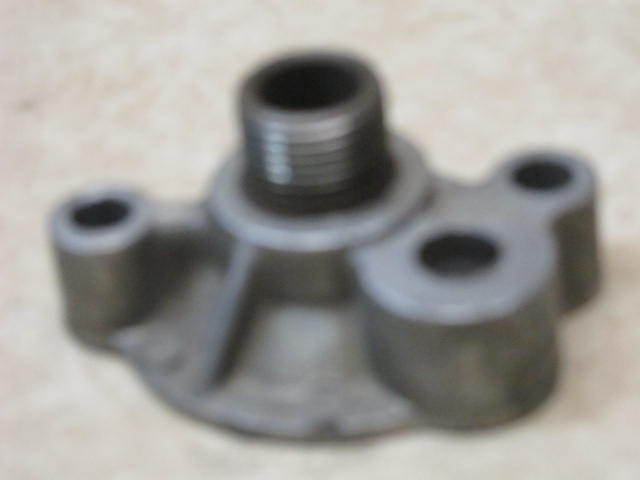 GM factory spin on oil filter adapter & bolts w/ bypass valve 68 later ...