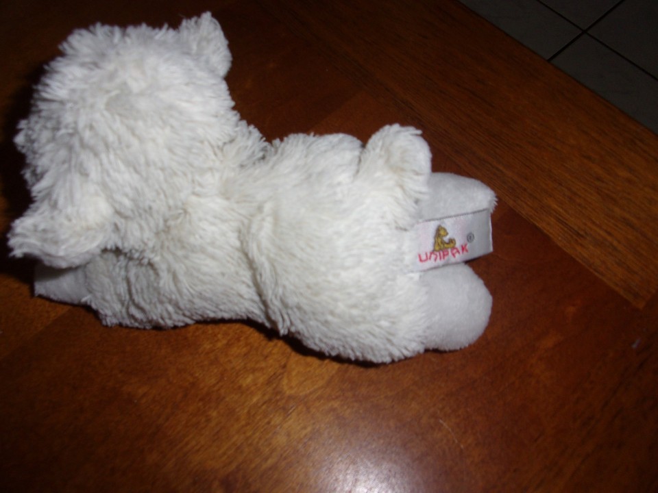 UNIPAK DESIGNS 7" LOVEY ivory cream laying down sheep lamb pink nose ...