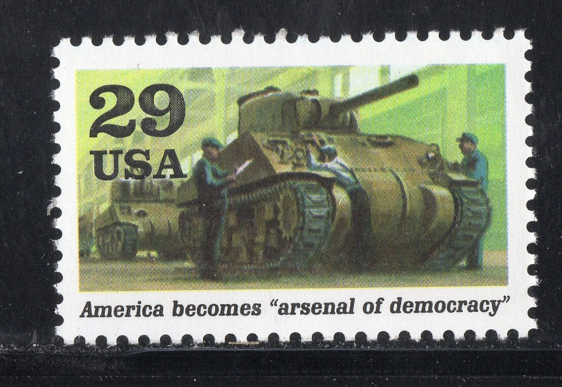 2559e * AMERICA BECOMES "ARSENAL OF DEMOCRACY" * U.S. Postage Stamp MNH ...