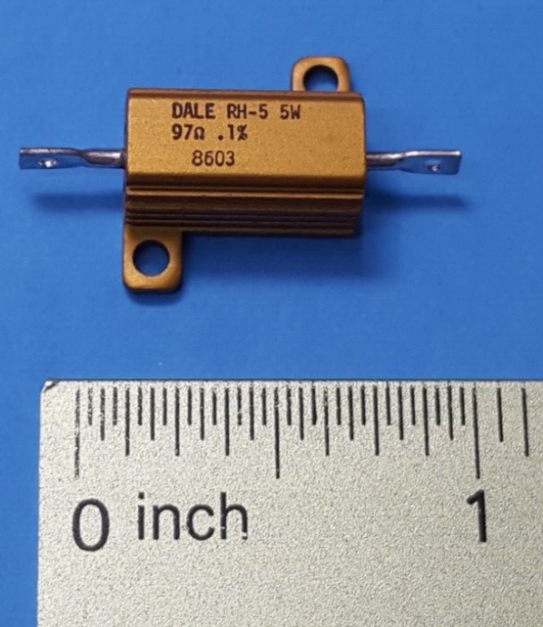 Fixed Resistor, RH-5 , DALE , Wire Wound, 5W, 97 ohm, 1% +/-Tol | eBay