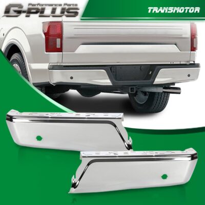 New Chrome - Steel Left & Right Rear Bumper Ends Fit For 2015-2020 Ford ...