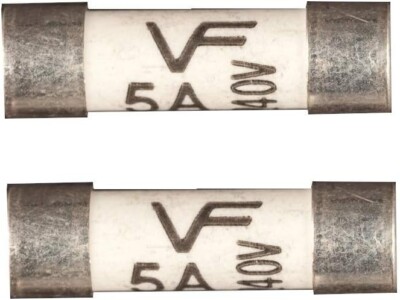 2 x 5 AMP Consumer Unit Fuse BS1361 C55, LA5, 5A5LC | eBay UK