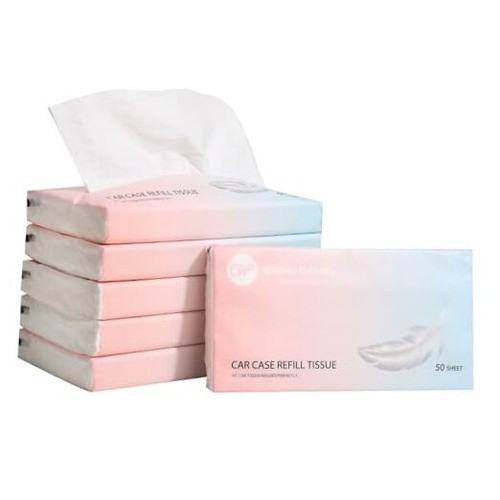 Car Tissue Refills 300 Sheets Facial Tissues Refills for 1 Count (Pack ...