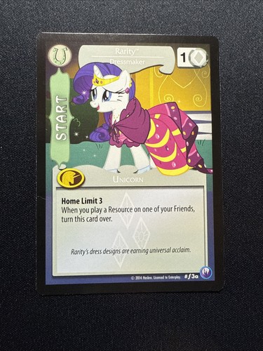 My Little Pony Rarity Dressmaker #f3a Foil MLP TCG Trading Card Game | eBay