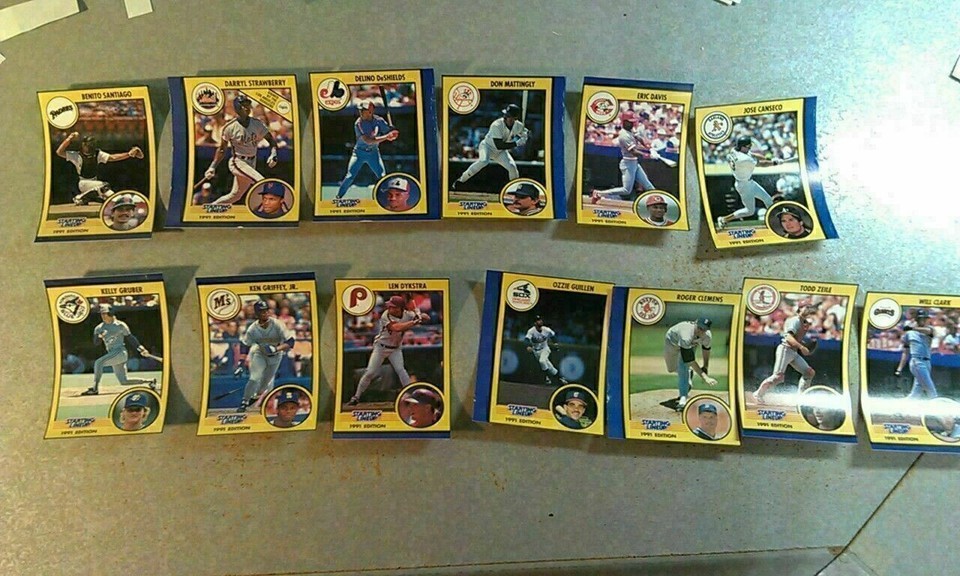 1991 1992 Starting Line Up DURACELL Series 1 2 MISCUTS OVERSIZE ODD YOU ...