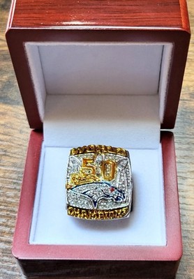 2015 Denver Broncos PEYTON MANNING Super Bowl Championship Ring ...