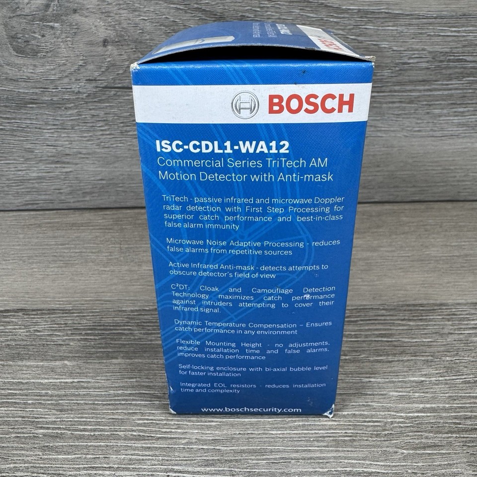 BOSCH ISC-CDL1-WA12 Commercial Series TriTech AM Motion Detector With ...