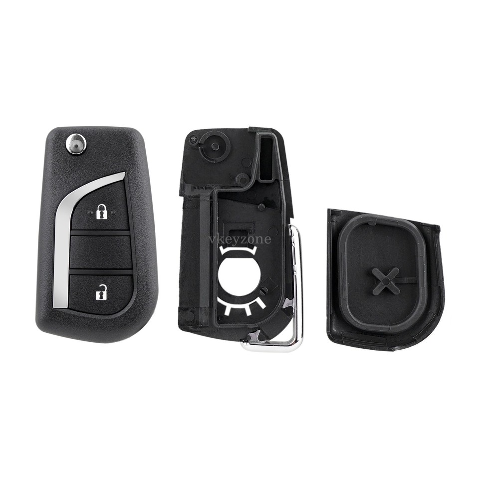 For Citroen C1 Peugeot 108 2015-2019 Flip Remote Car Key Fob Case 2 ...