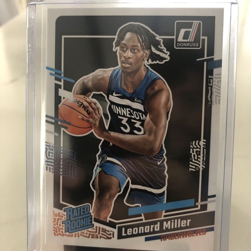 Leonard Miller #209 2023-24 PANINI DONRUSS TIMBERWOLVES RATED ROOKIE 🌶️ ...