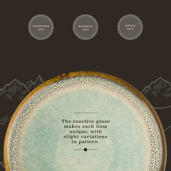 Yellowstone 12-Piece Ceramic Dinnerware Set, Kayce Collection | eBay