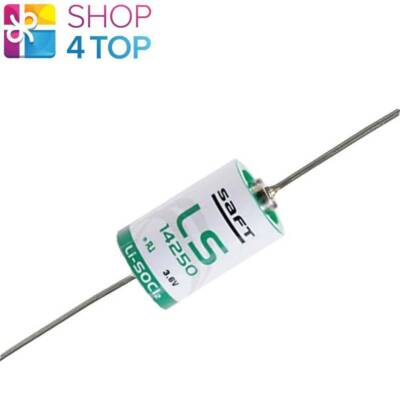 SAFT LS14250 WITH AXIAL WIRE CR1/2 AA LITHIUM BATTERY 3.6V 1200mAh LI ...