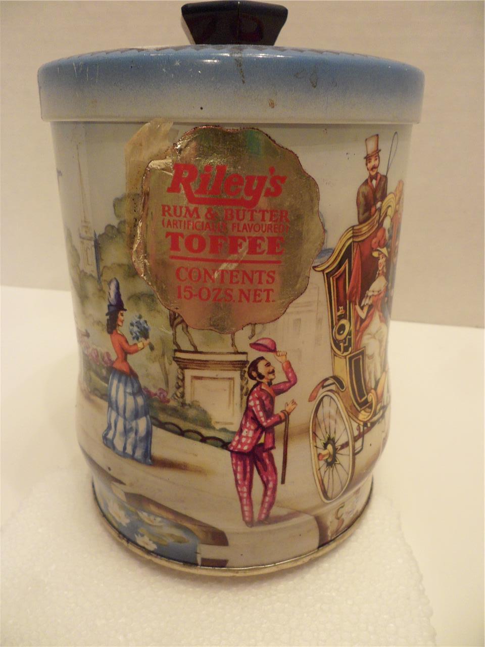 Vintage Riley’s Toffee Biscuit tin Riley’s Brothers Halifax England ...