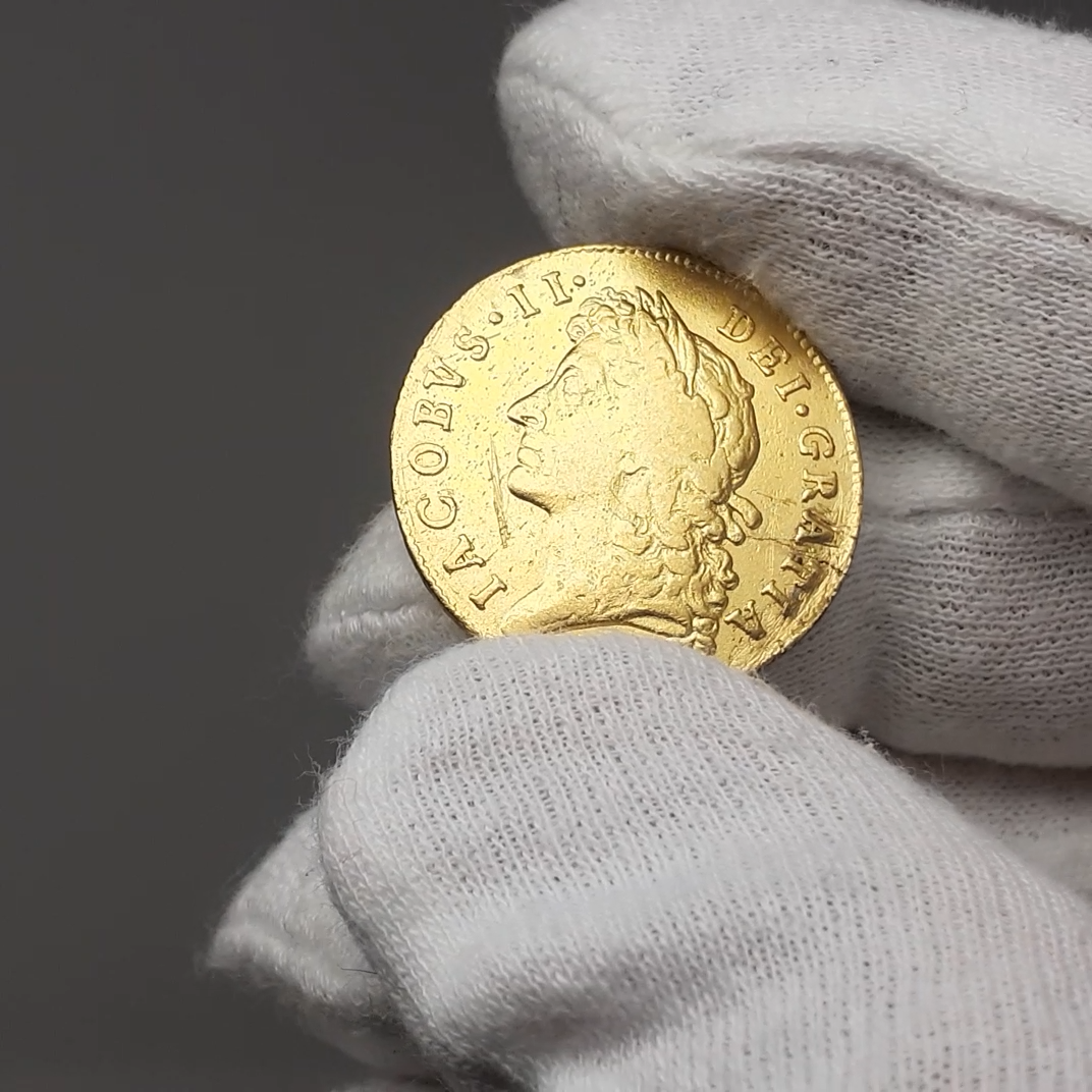 1686 Guinea James II Coin UK Gold 2nd bust (MO2837-) | eBay