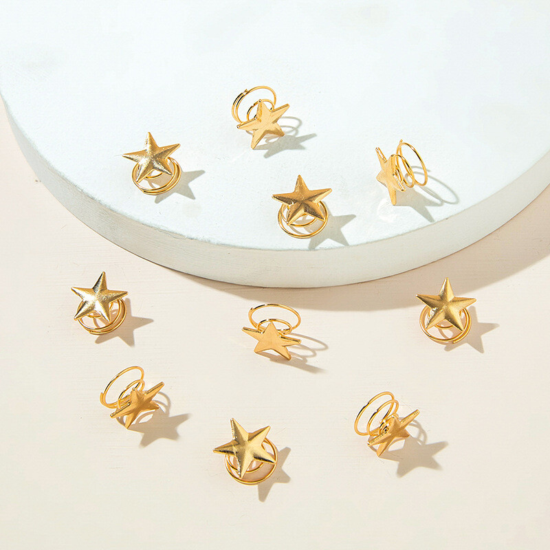 Chic Star-Shaped Hair Clip 1pc Celestial Hairstyle Starry Night Hair ...