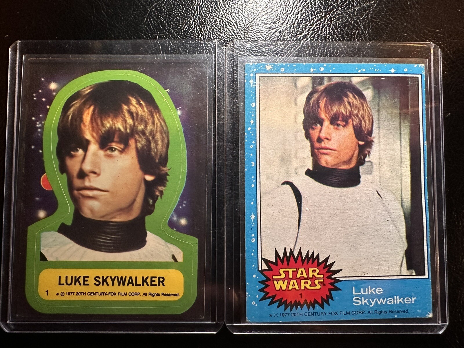 1977 Original Star Wars #1 Luke Skywalker Topps Trading Card Series 1 ...