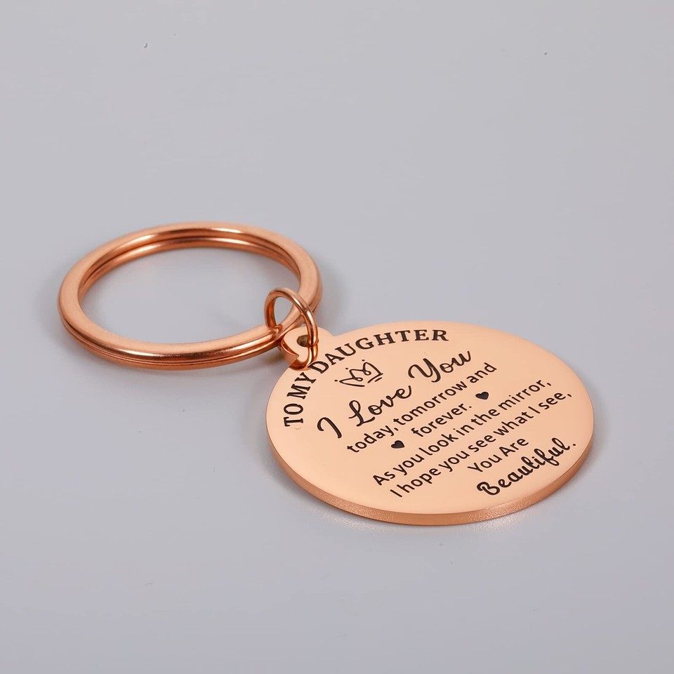 Back to School Gifts for Girls Birthday Gifts for My Daughter Keychain ...