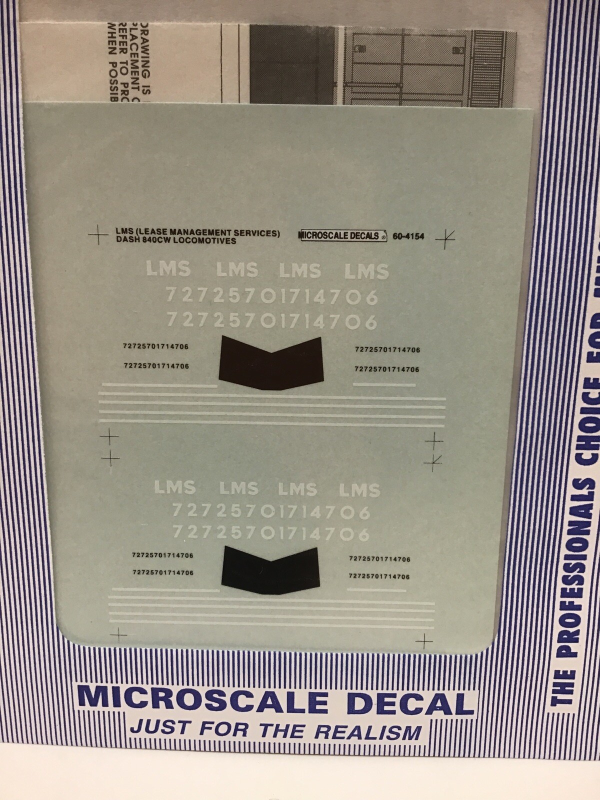 Microscale Decal N Scale 60-4154 LMS(Lease Management Services) Dash-8 ...