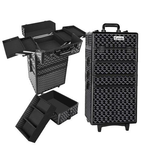 Embellir Makeup Case Beauty Trolley Cosmetic Organiser Box Travel ...