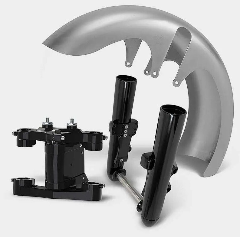 Hawg Halters 21" Road Hawg Fat Wide Front Tire Package Kit Harley 14up ...