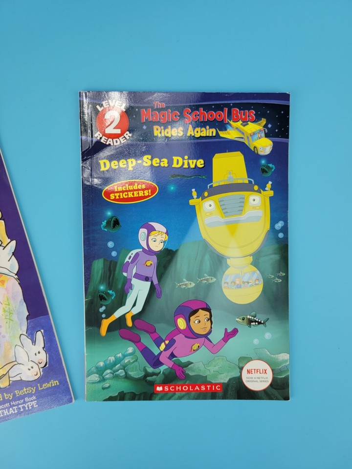 Scholastic Level 2 Reader Books Lot Fraidy Cats Magic School Bus Deep ...