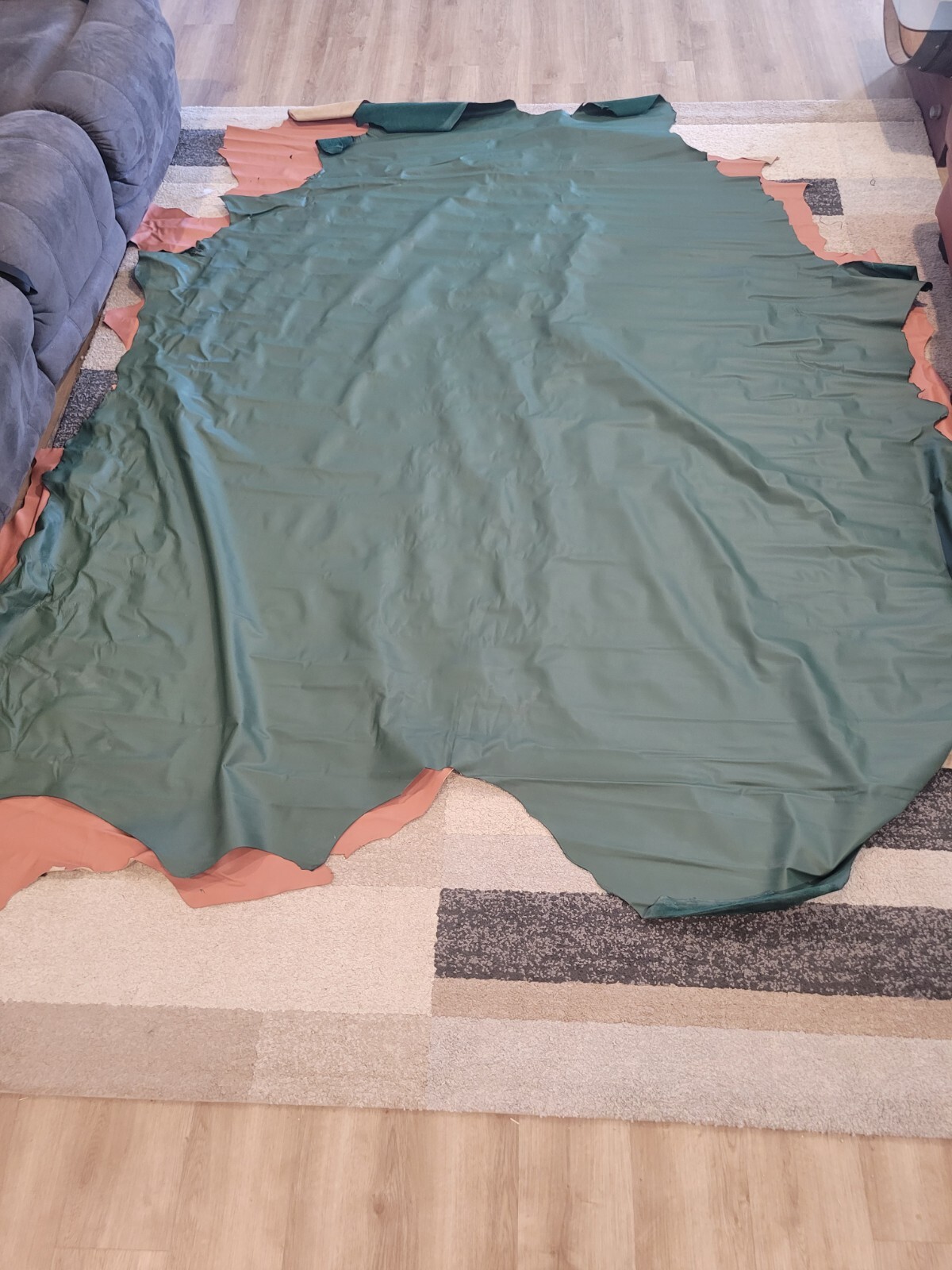Green Leather Hide Upholstery Whole Full Cow Hide 55 Square Feet ...