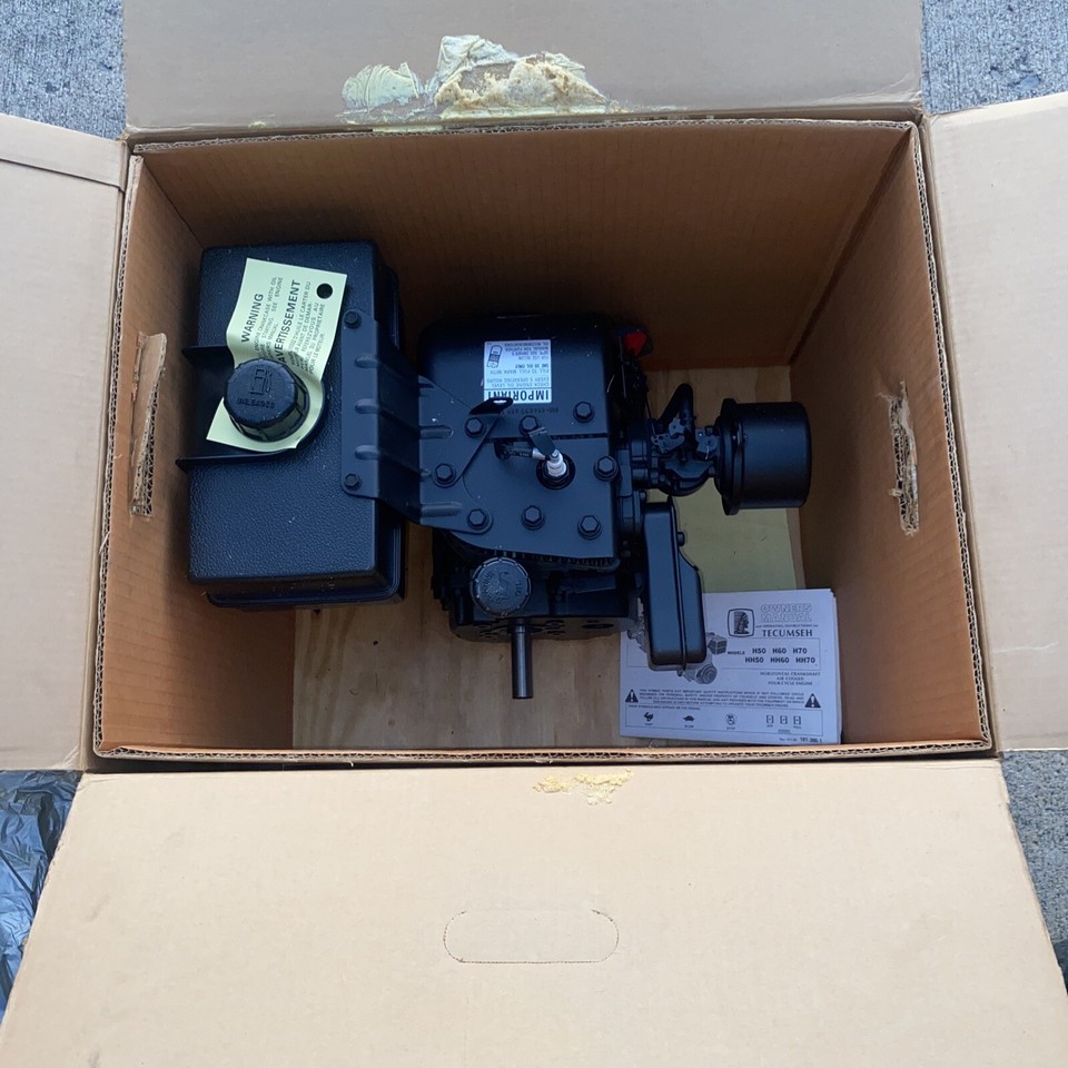 Tecumseh Vintage Nos 5hp H50 Engine With 3/4 PTO Bearing Crankshaft | eBay