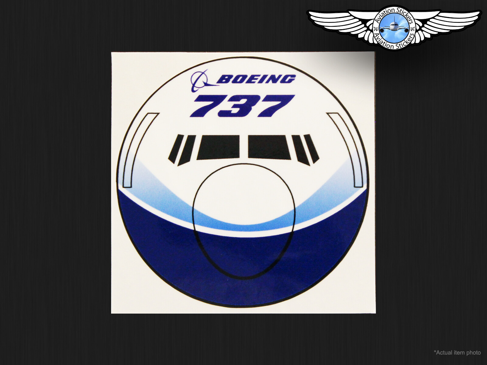 BOEING 737 B737 NG NEW GENERATION DREAMLINER LIVERY FRONT VIEW DECAL ...