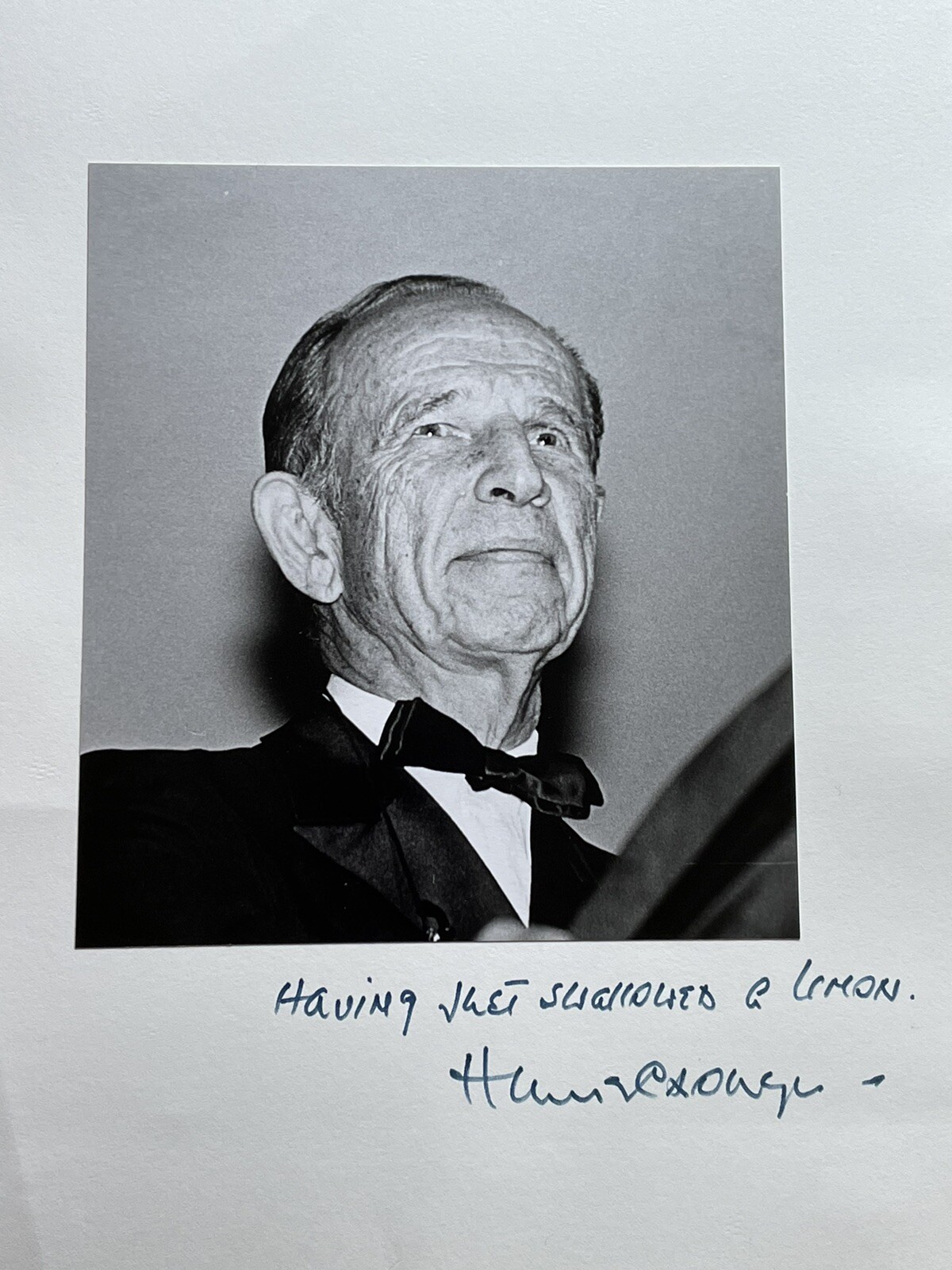Actor Hume Cronyn Autographed Photo from Photographer's Collection | eBay