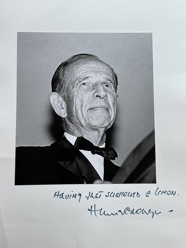 Actor Hume Cronyn Autographed Photo from Photographer's Collection | eBay