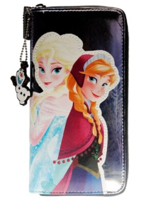Frozen Elsa & Anna Womens Zip Around Hand Purse Clutch Wallet | eBay