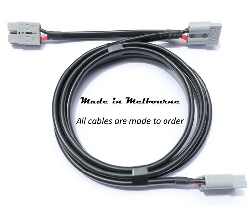 3m 50 Amp Anderson Plug Extension Lead with Double Adaptor Heavy Duty ...