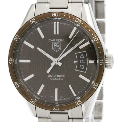 TAG HEUER Carrera Caliber 5 Stainless Steel Automatic Men's Watch ...