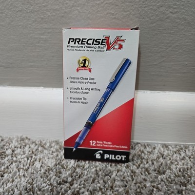12 Pack - Pilot Precise V5 Premium Rolling Ball Pens, Blue Ink 0.5mm ...