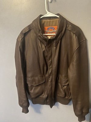 Vintage Cooper U.S. Air Force A-2 Men's Goatskin Leather Bomber Jacket ...