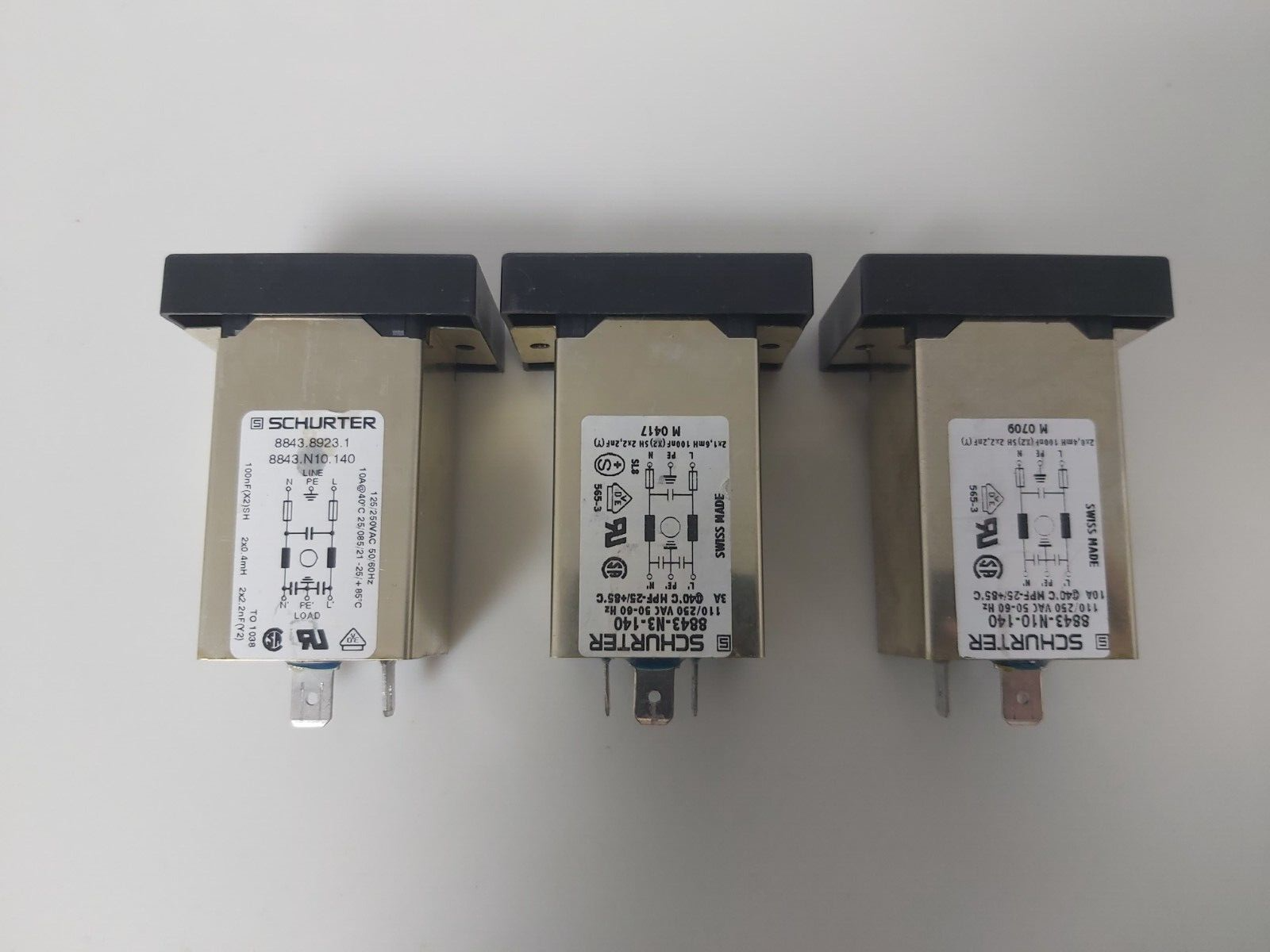 3PCS Schurter 8843-N10-140 Mains IEC Socket | eBay