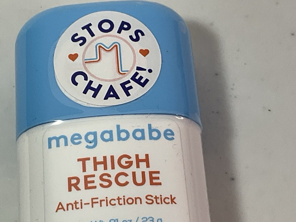 MEGABABE Thigh Rescue Anti-Friction Stick. Stops Chafe. 0.81 Oz. NEW ...