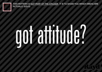 (2) Got Attitude Sticker Decal | eBay Australia