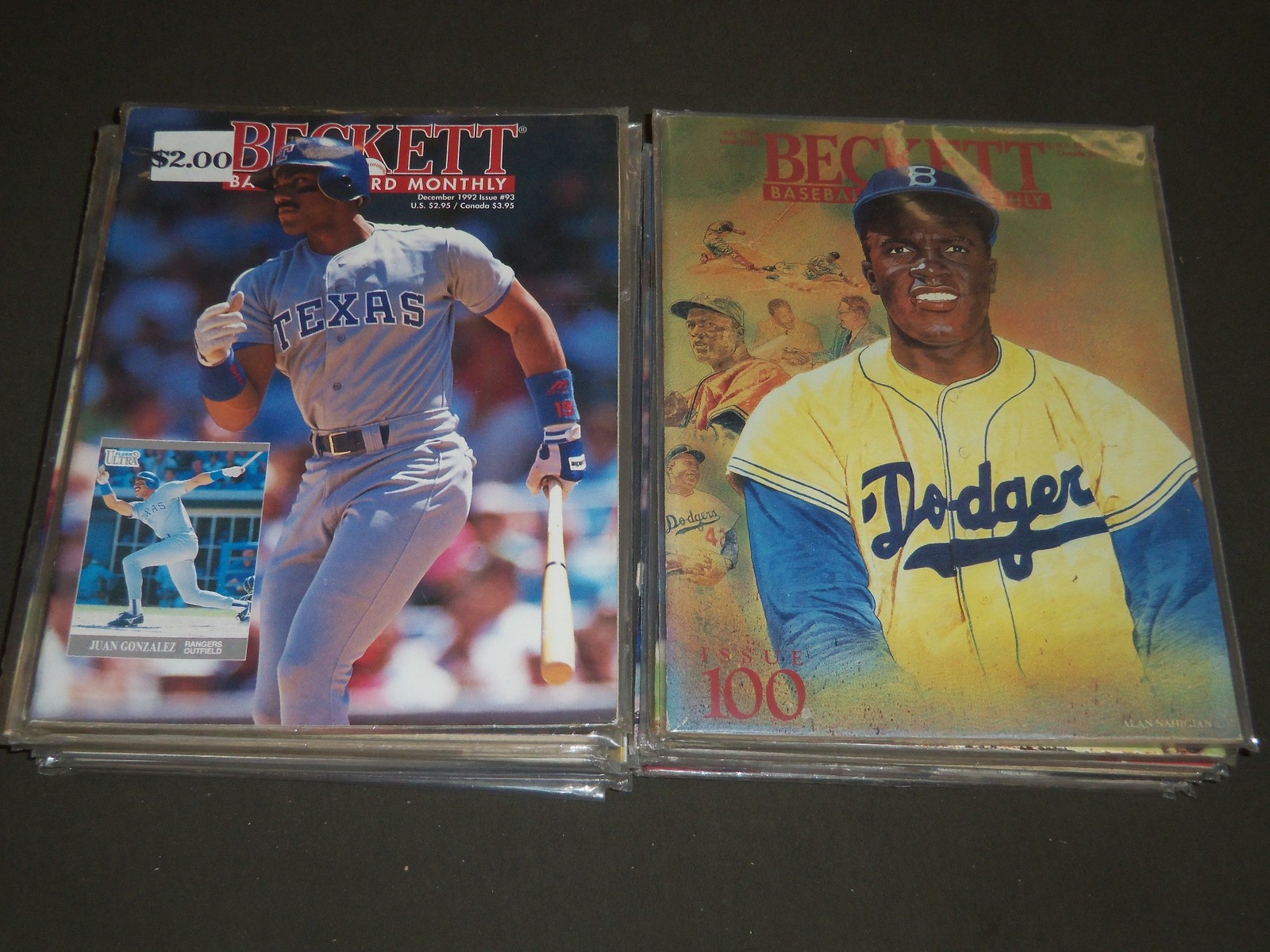 1990S-2000S BECKETT BASEBALL MONTHLY MAGAZINE LOT OF 24 - GREAT COVERS ...