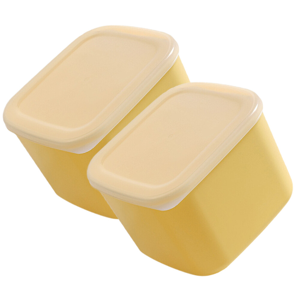 2 Pcs Pe Fruit Storage Box Sliced Cheese Container for Fridge Cream | eBay