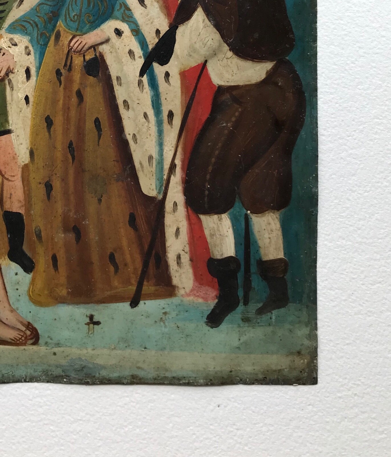 Antique retablo Mexico Spanish Colonial Art oil on tin | eBay