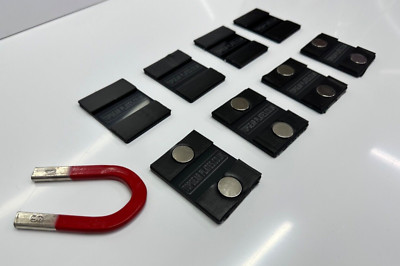 8x Magnetic Registration Number Plates Attachment Car Van Bike - Quick ...
