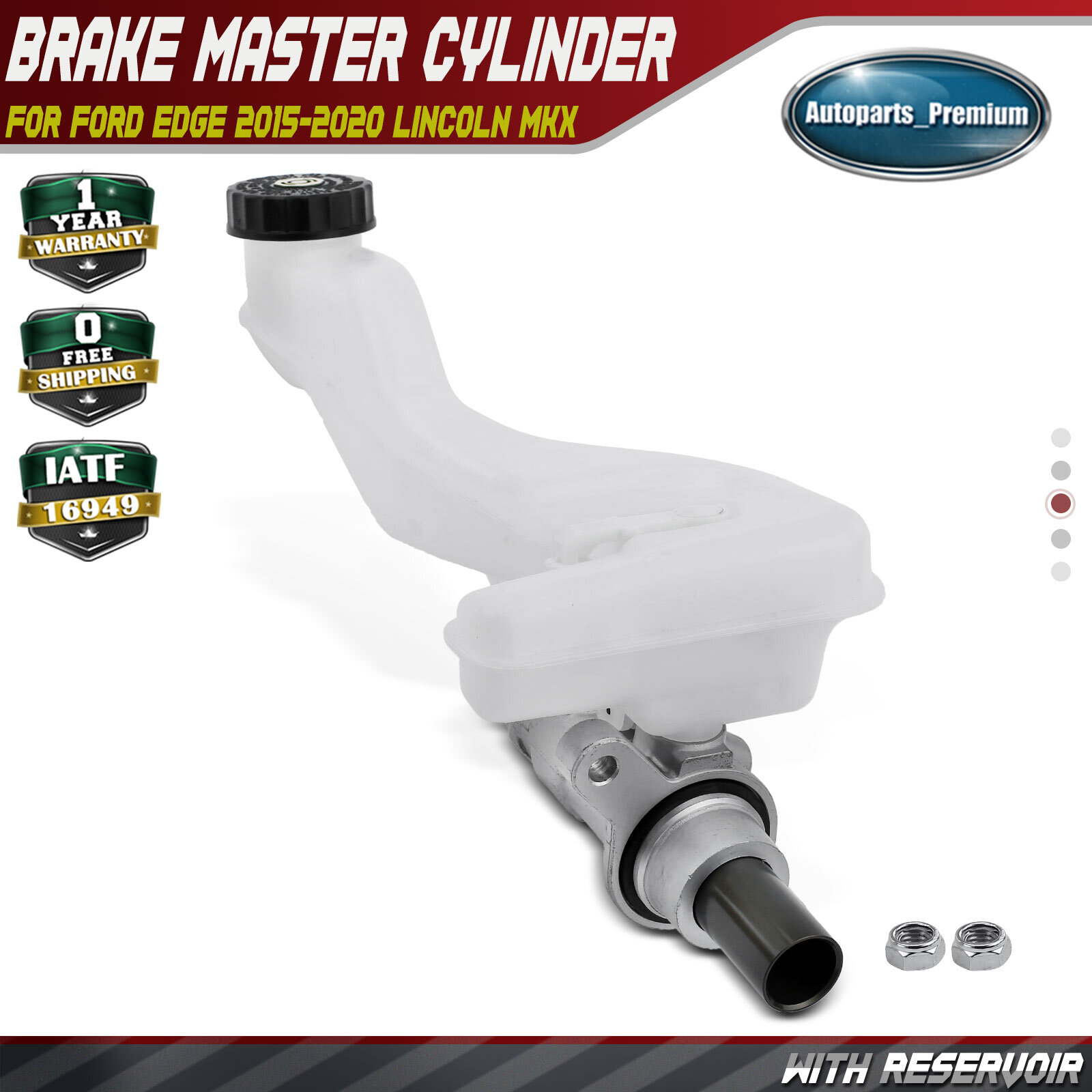 Brake Master Cylinder w/ Reservoir for Ford Edge 2015-2020 Lincoln MKX ...