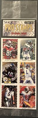1996 Football Players Pro Stamps Version 2 Of 12 - 12 Stamps Per Pack ...