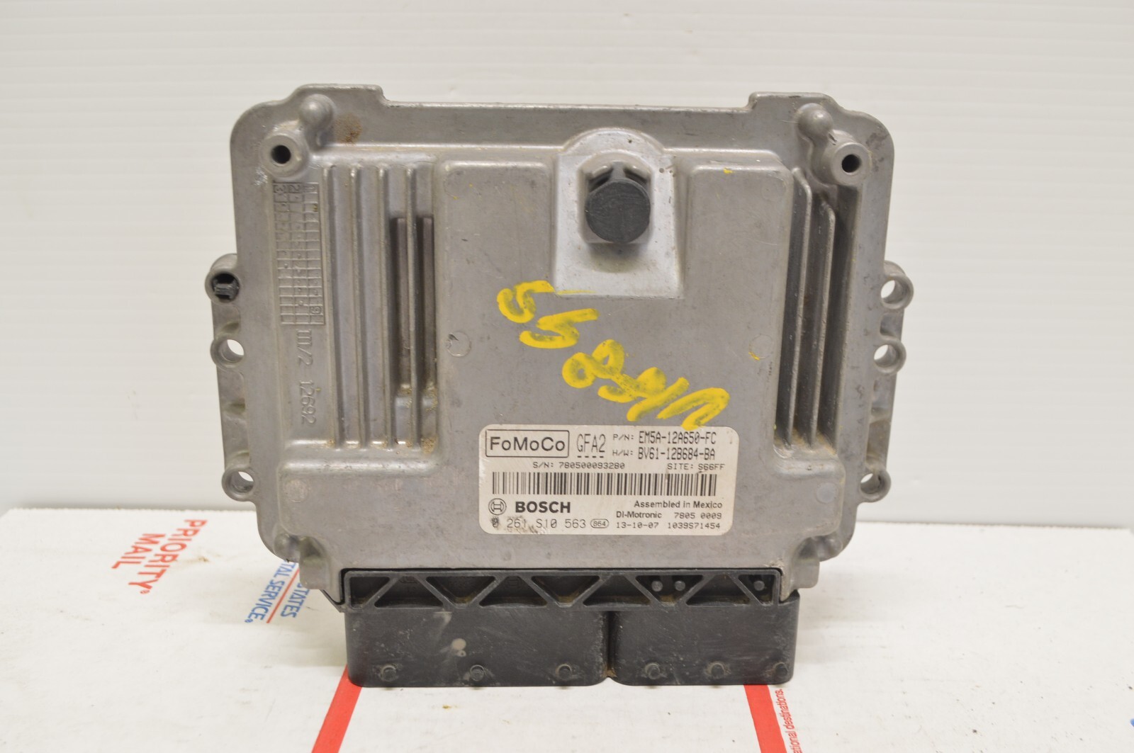 EM5A12A650FC Ford Focus 2014 2.0L Engine Computer ECU ECM PCM 4E4 322 ...