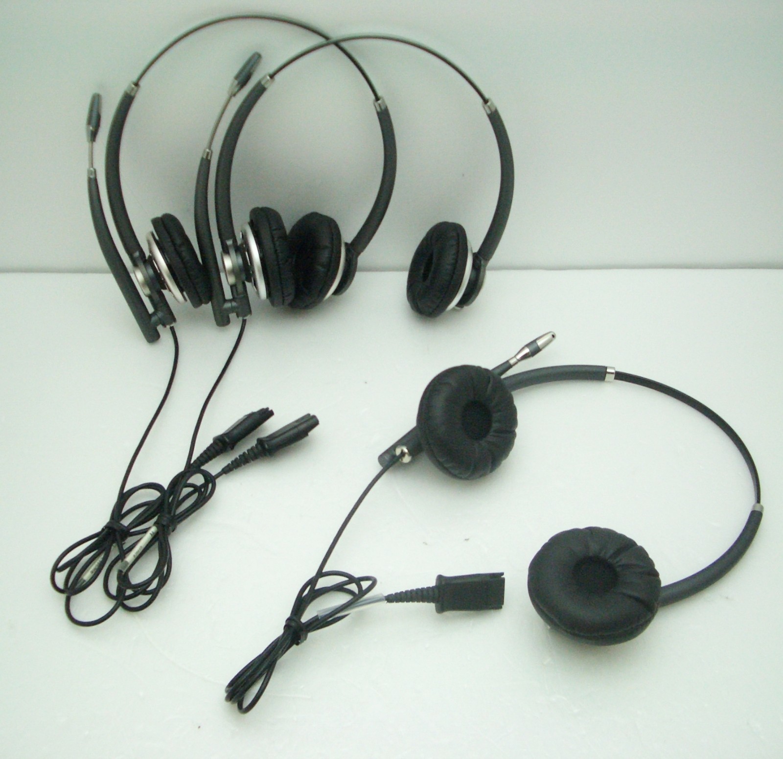 3 Plantronics HW720 EncorePro Binaural Noise-Cancelling QD Headset No ...