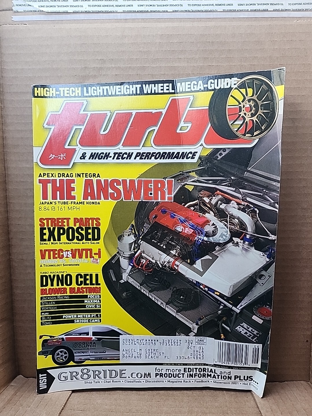 June 2001 TURBO & HI-TECH PERFORMANCE MAGAZINE, | eBay